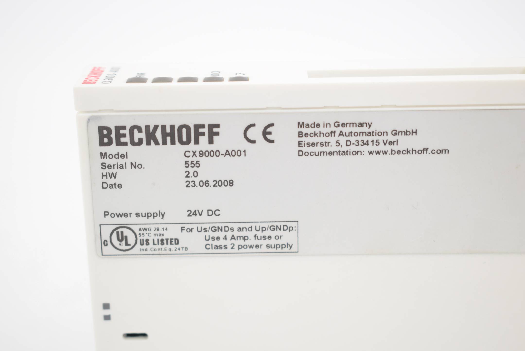 Beckhoff PLC-Modul CX9000-A001