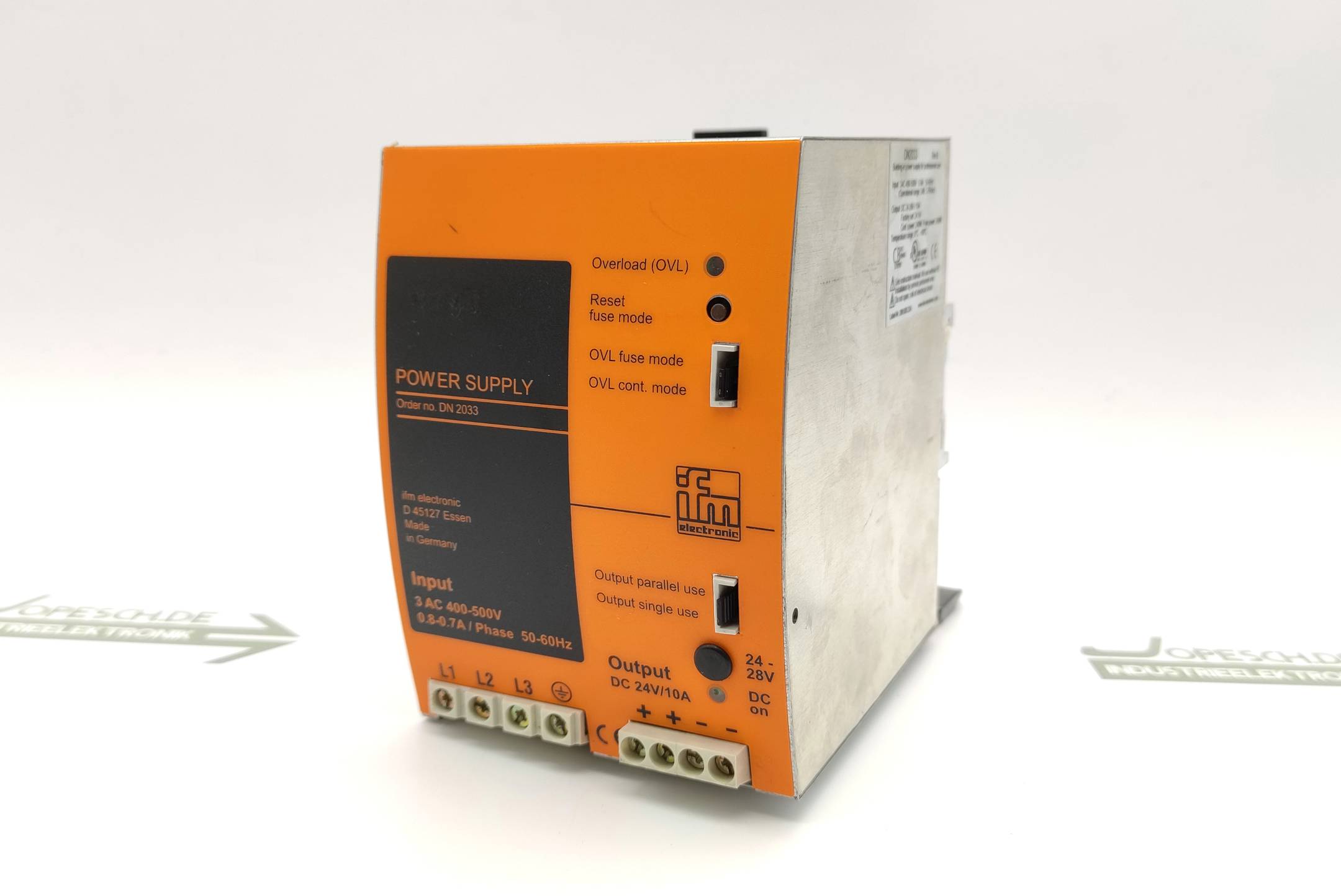 ifm Power Supply 3AC400-500V / 24-28V 10A DN2033