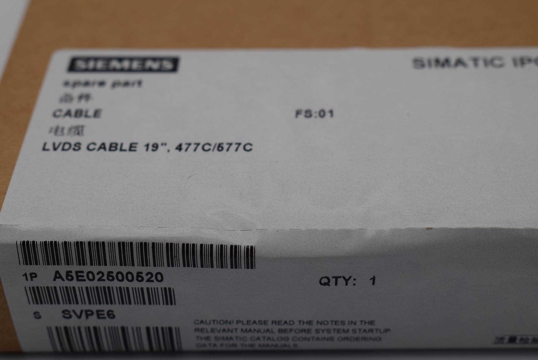 Siemens simatic IPC A5E02500520 ( A5E0 2500520 ) FS. 01