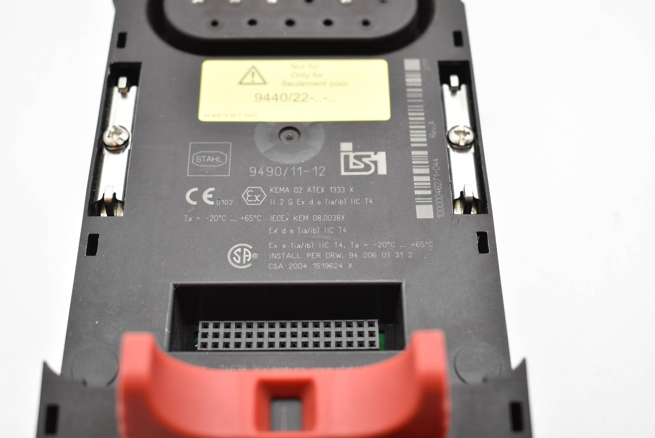 Stahl 9490/11-12 ( for CPU & Power Module 9440/22-01 -11 )