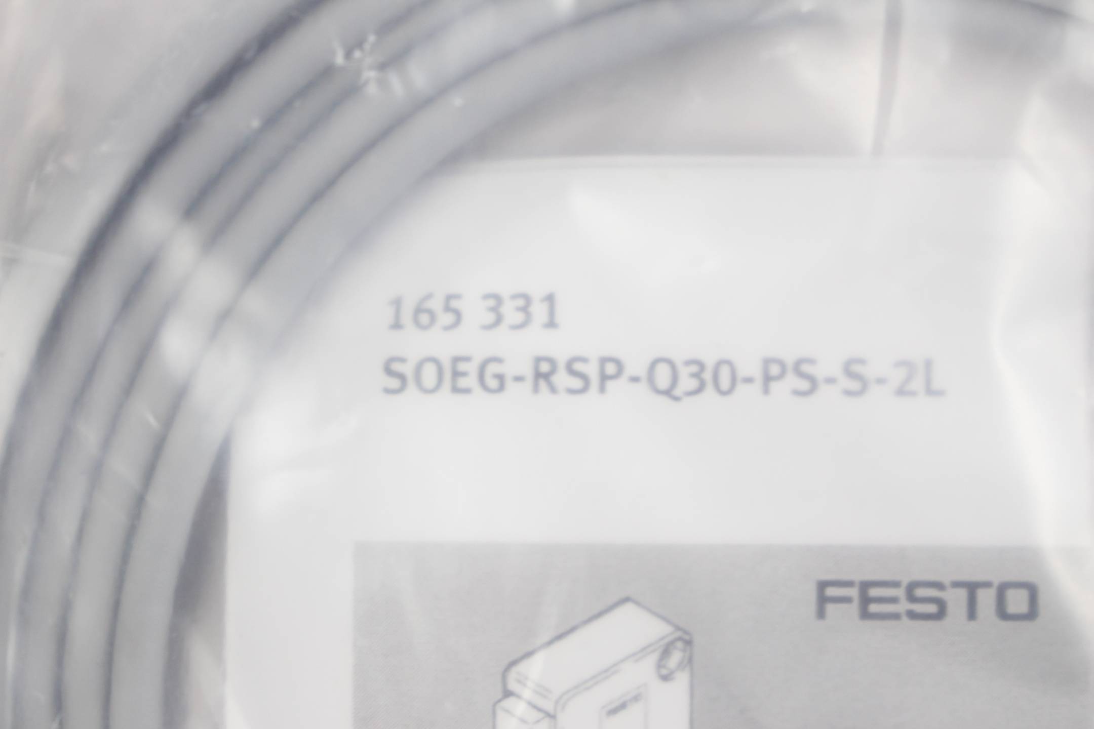 Festo Reflex-Lichtschranke SOEG-RSP-Q30-PS-S-2L inkl. SIM-M8-3GD-2,5-PU