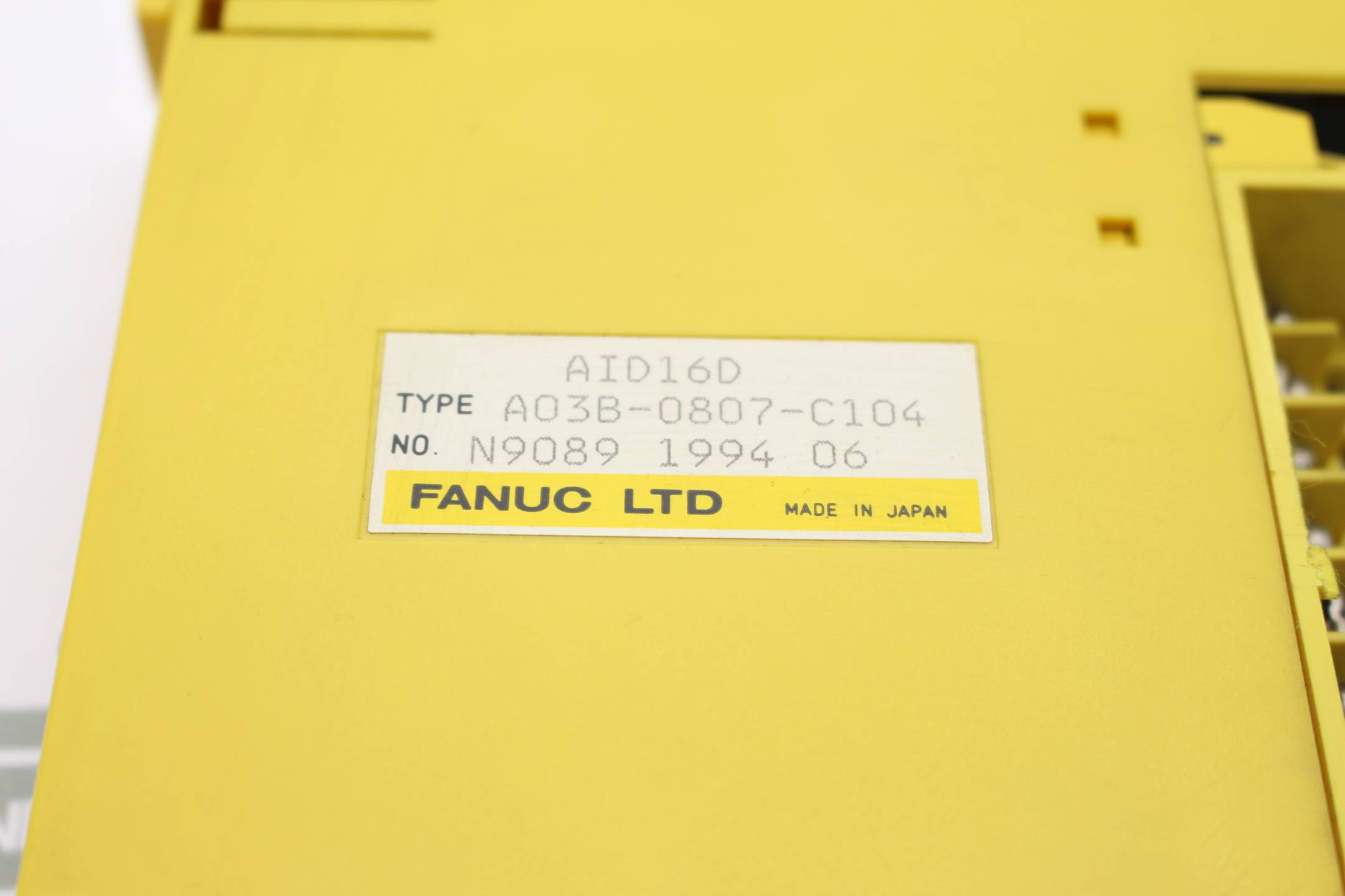 Fanuc Digital Input Output Modul AID16D A03B-0807-C104