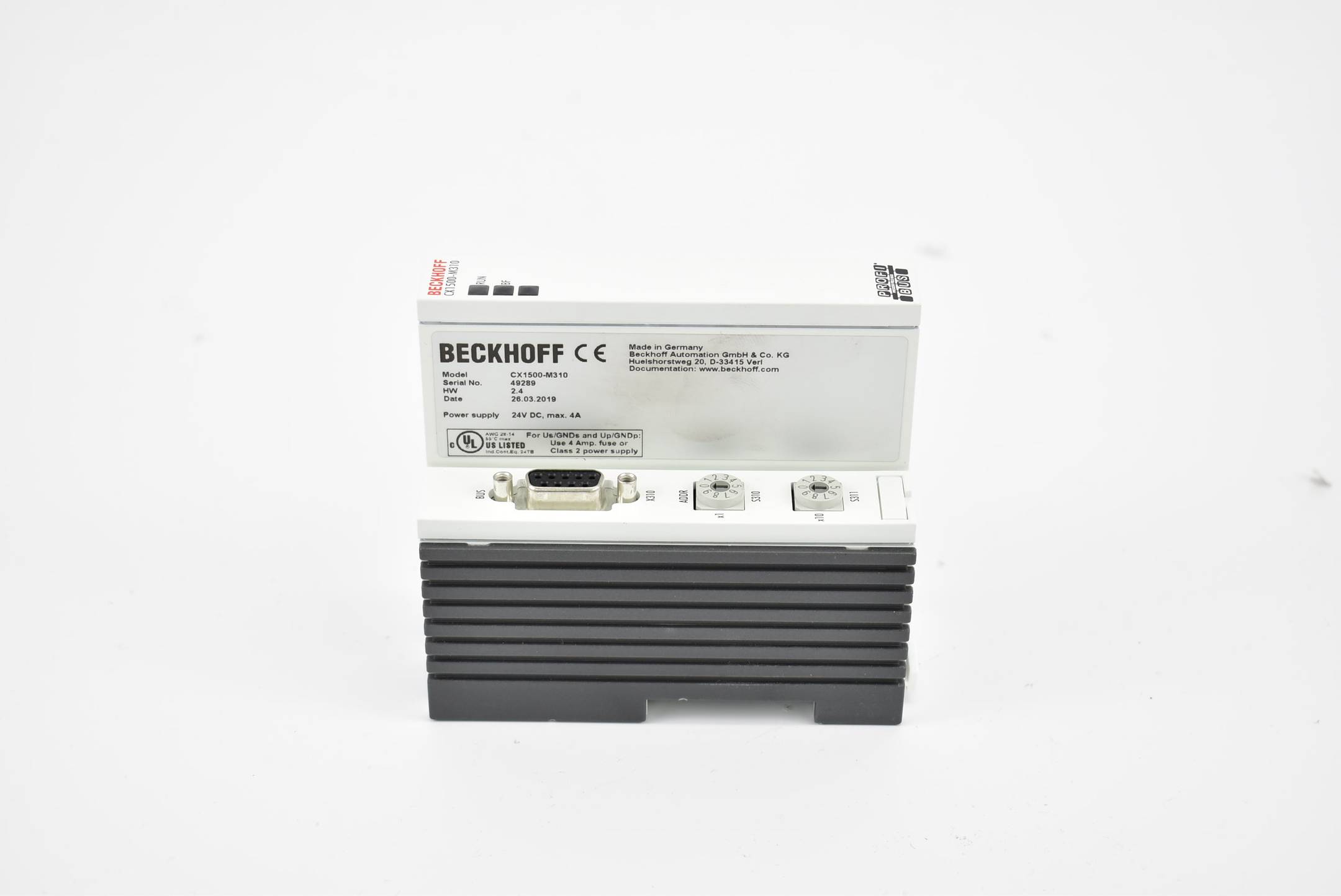 Beckhoff Profibus-Master-Feldbusanschaltung 24VDC CX1500-M310 ( CX 1500-M310 )