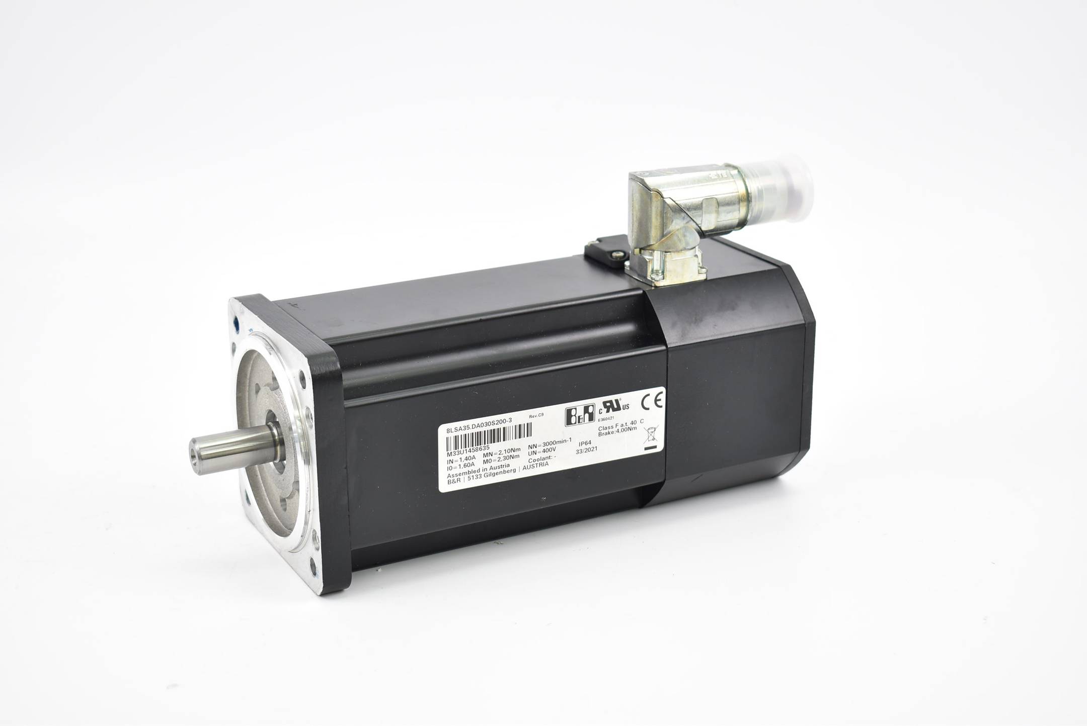 B&R automation Synchron-Motor 3000min-1 400V 8LSA35.DA030S200-3 Rev.C9
