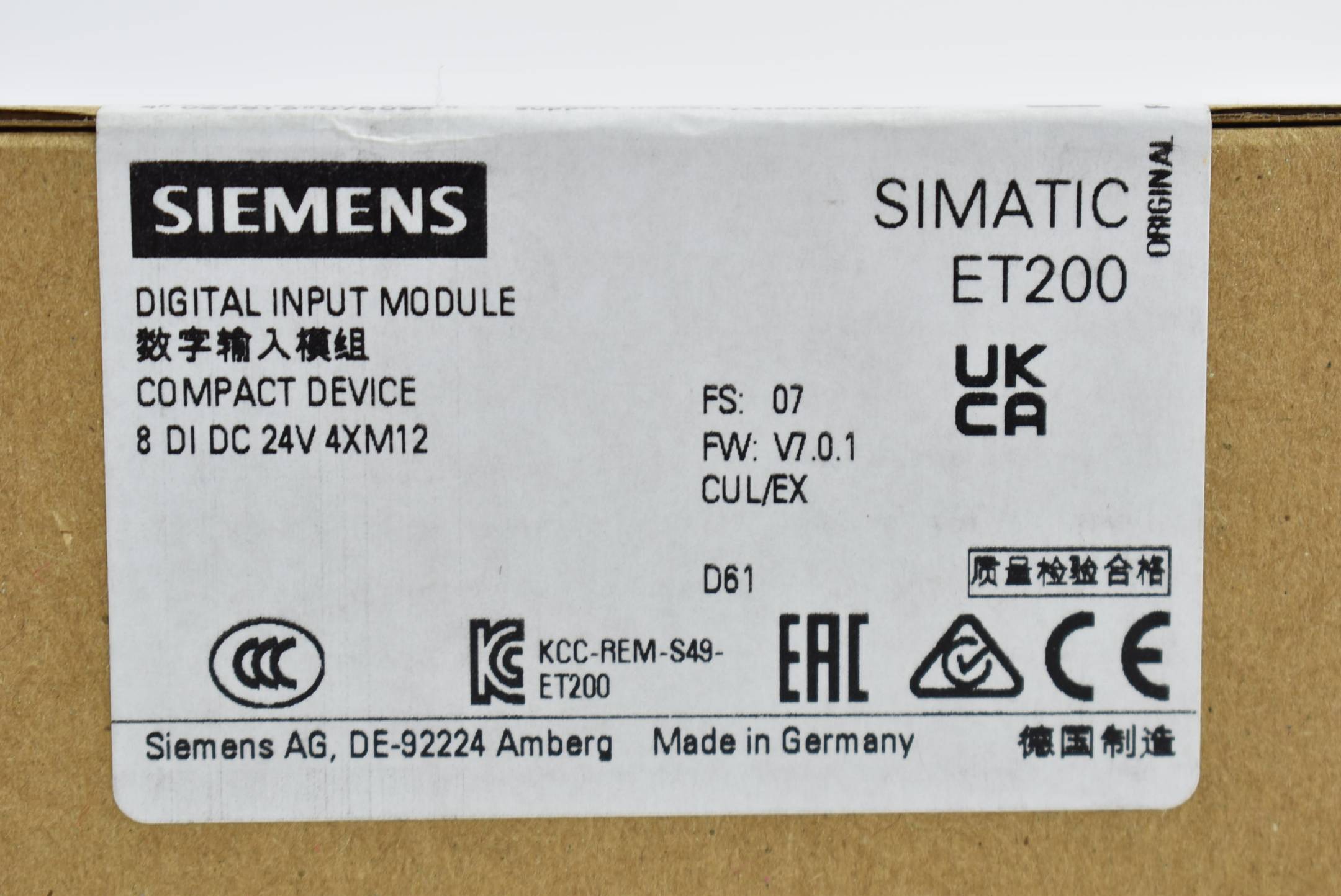 Siemens simatic DP ET 200ECO PN 6ES7 141-6BF00-0AB0 ( 6ES7141-6BF00 ...