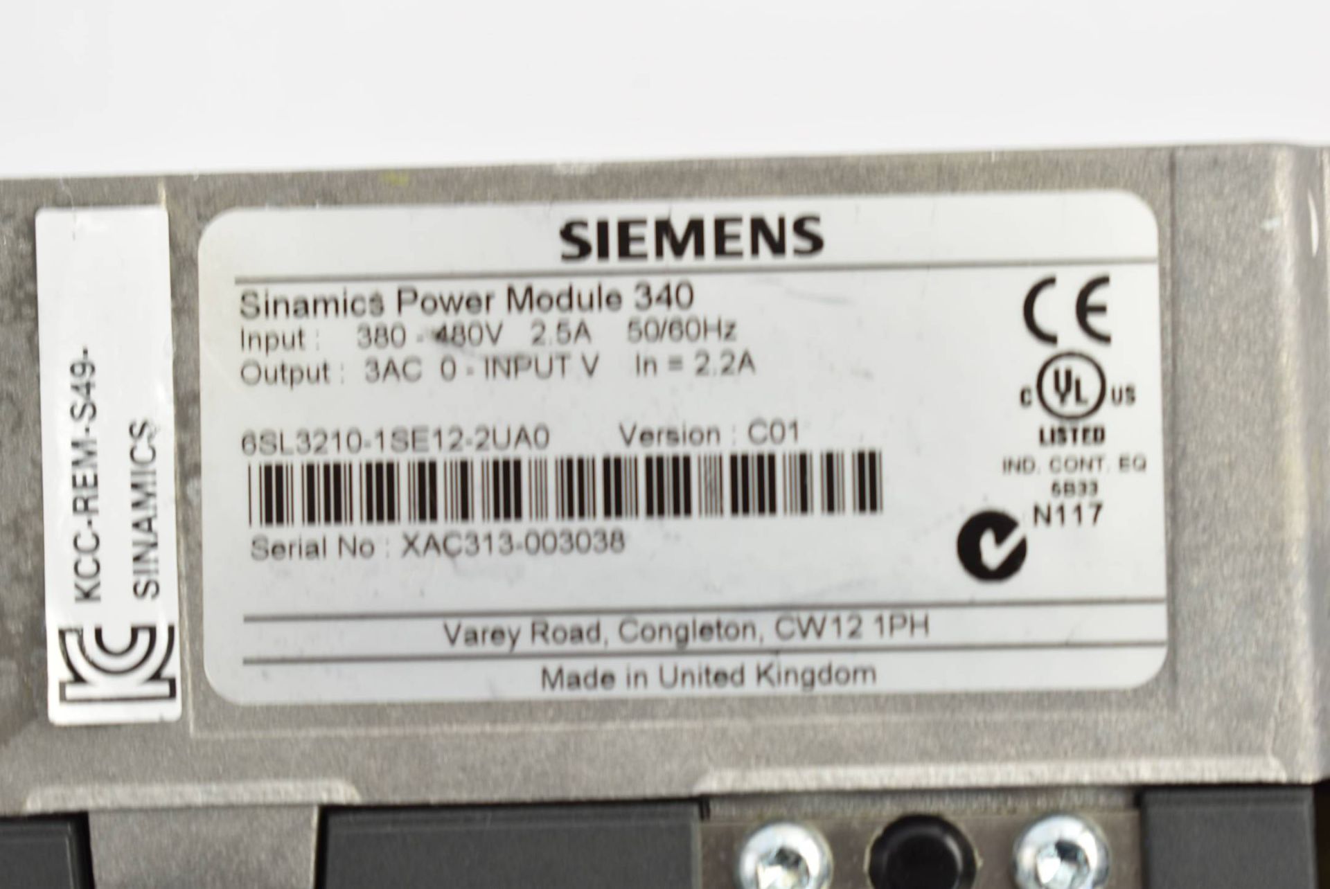 Siemens sinamics S120 Power PM340 6SL3210-1SE12-2UA0 ( 6SL3 210-1SE12 ...