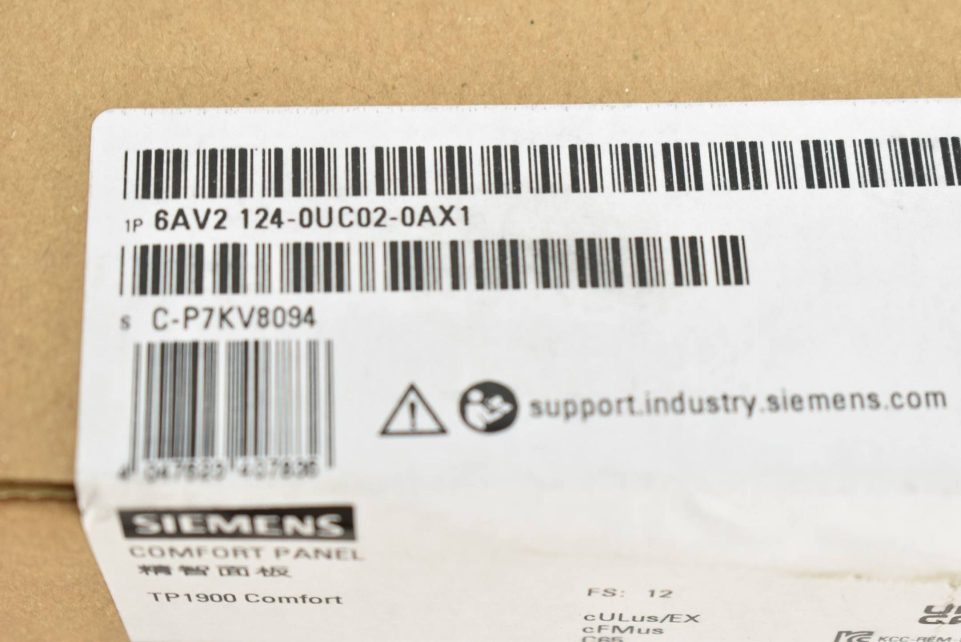 Siemens TP1900 Comfort Panel Simatic HMI 6AV2124-0UC02-0AX1 6AV2 124 ...