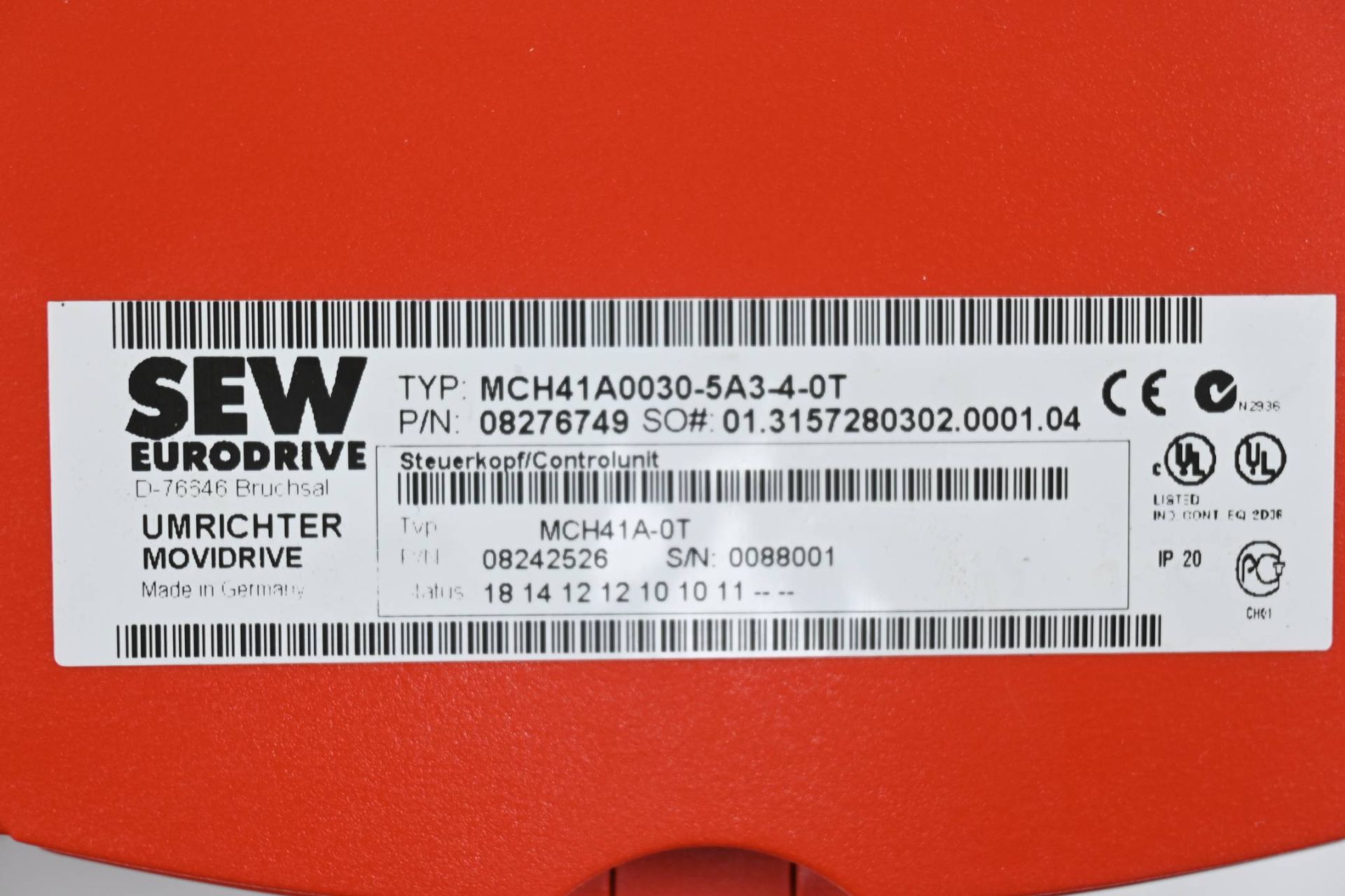 SEW-Eurodrive Movidrive Umrichter MCH41A0030-5A3-4-0T inkl. MDX60A0030 ...